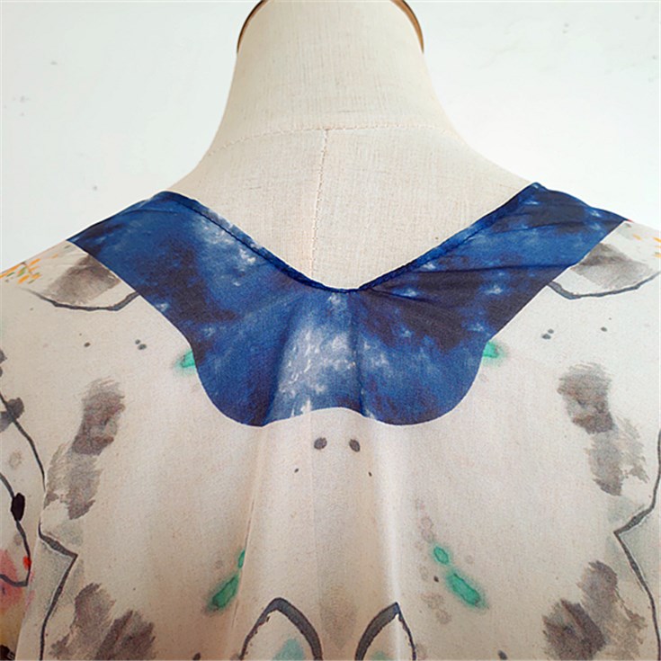 Custom kimono maker custom digital printed kimono robe