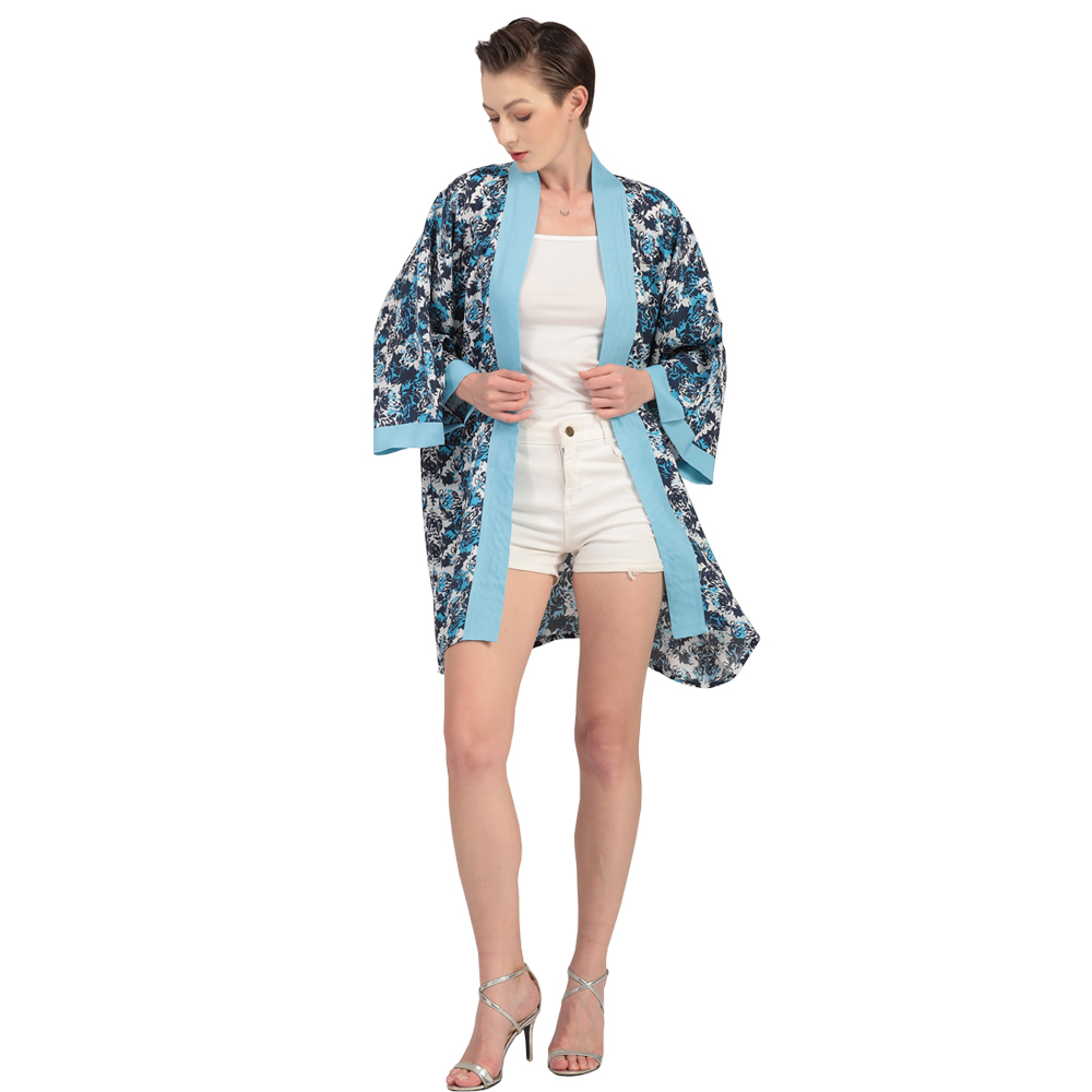 kimono maker custom photo designs printed bathrobe kimono jacket