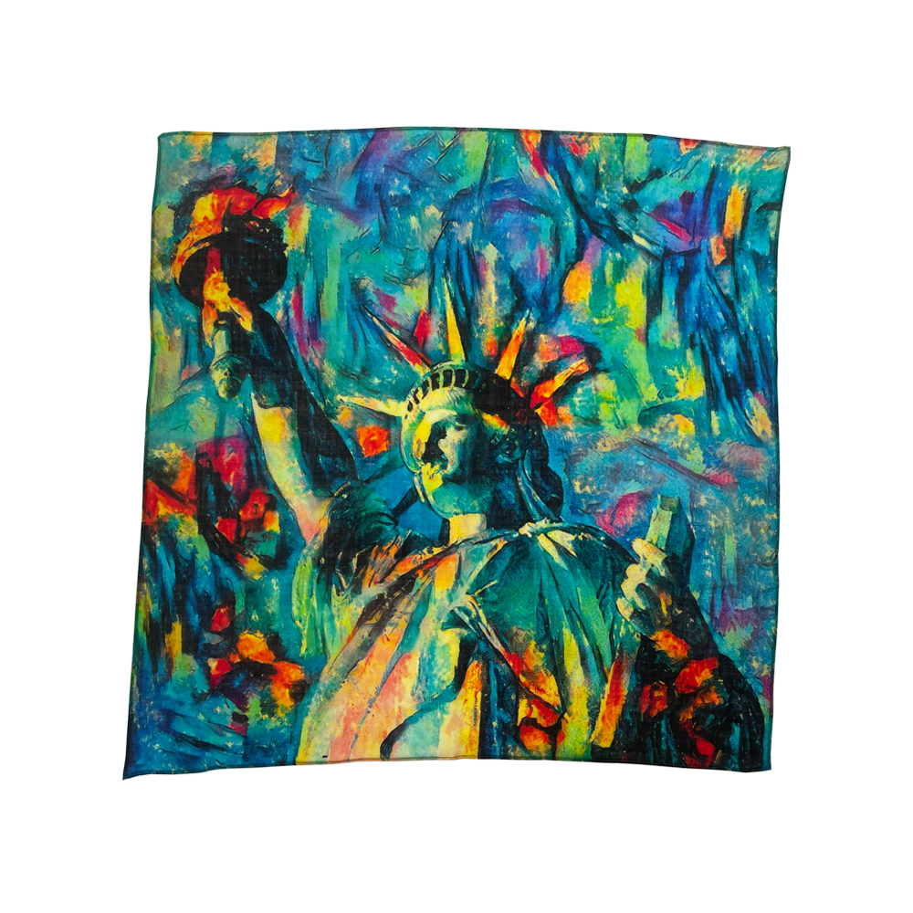 quality custom image cashmere head scarf in bulk gift