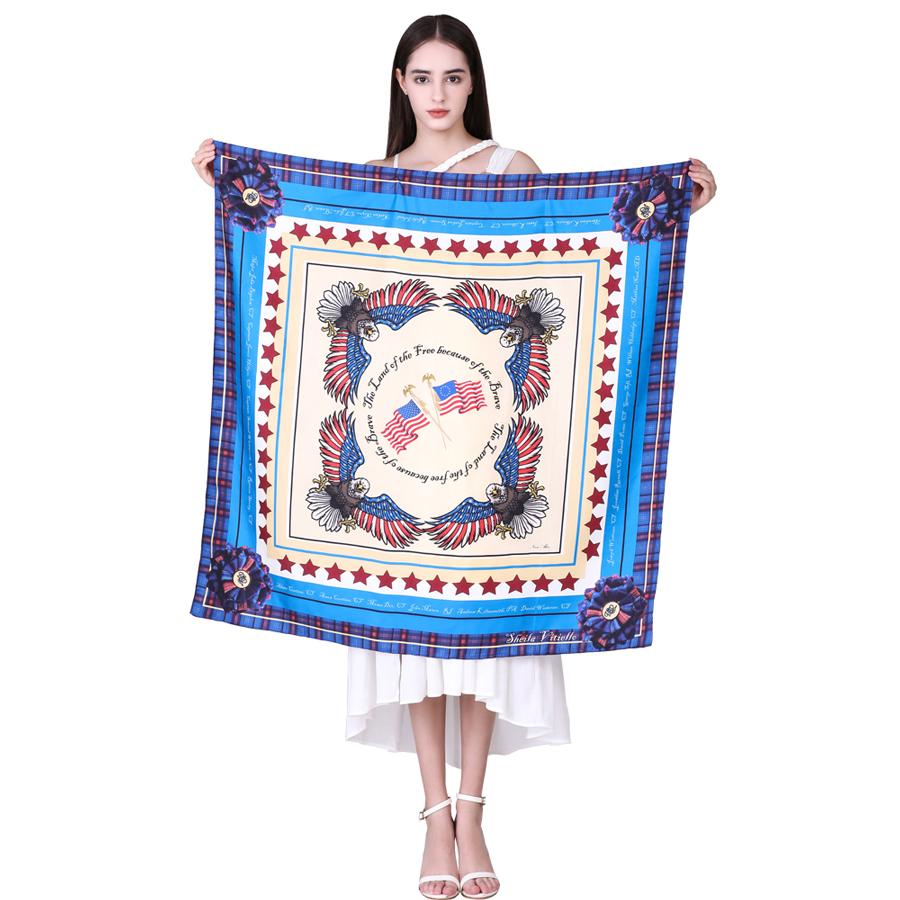 Silk scarf company wholesale custom design silk scarf bulk can print ...