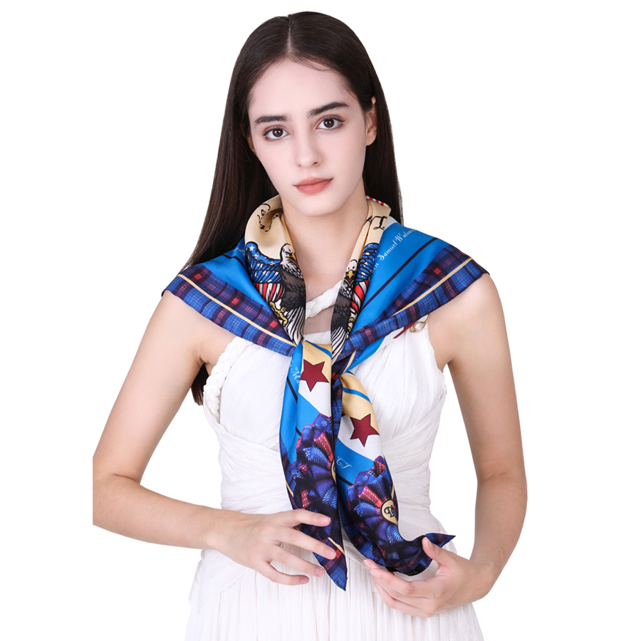 Silk scarf company wholesale custom design silk scarf bulk can print ...