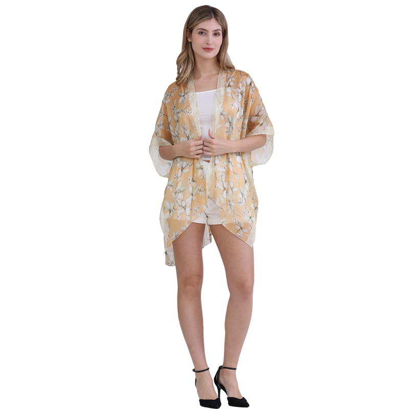 Kimono maker wholesale custom made luxury silk kimono dress beach wear ...