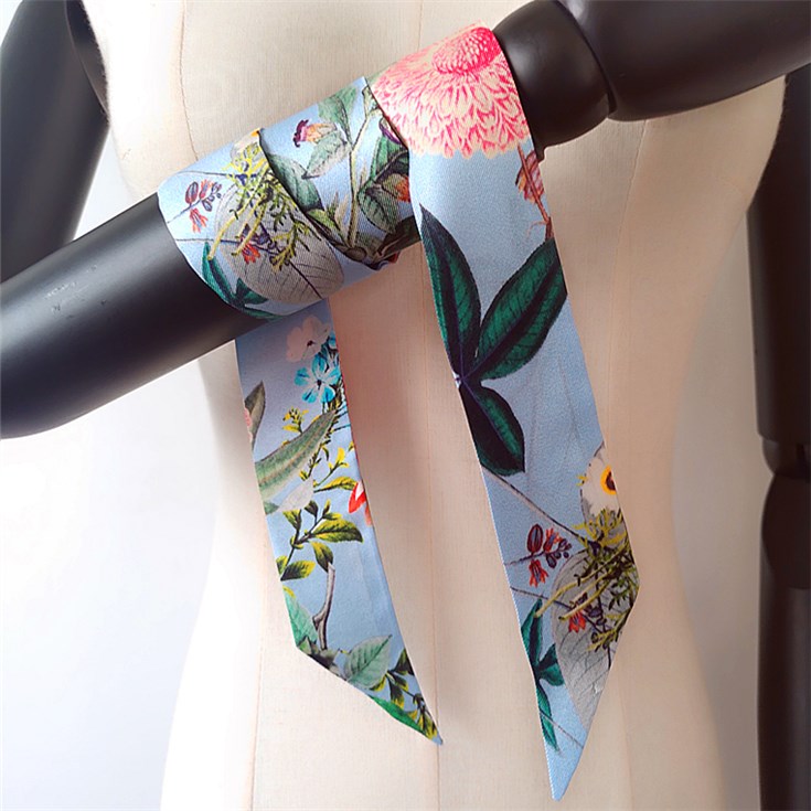 Custom silk hair ponytail scarf maker digital print your designs on ...
