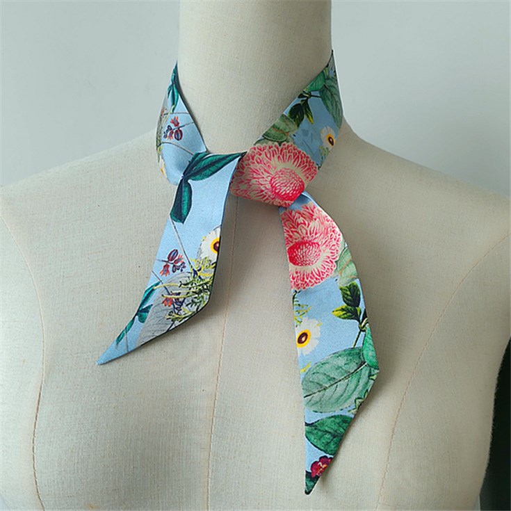 Custom silk hair ponytail scarf maker digital print your designs on ...