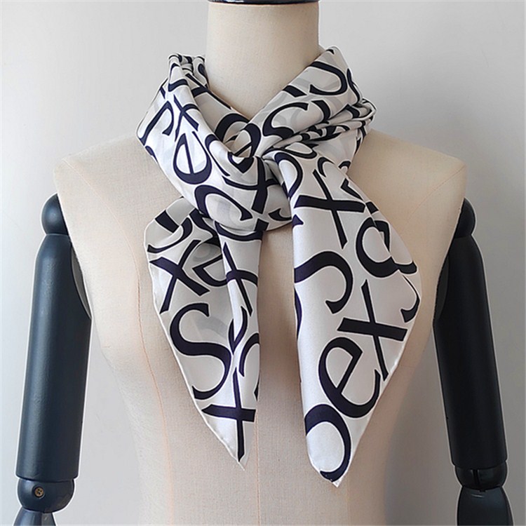 Scarf manufacturer custom digital print photo on silk scarf