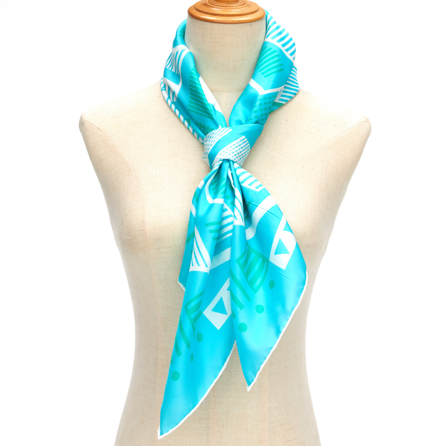 Custom silk edge head scarves printing with logo wholesale