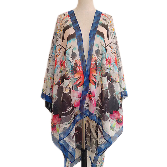 Custom kimono maker custom digital printed kimono robe