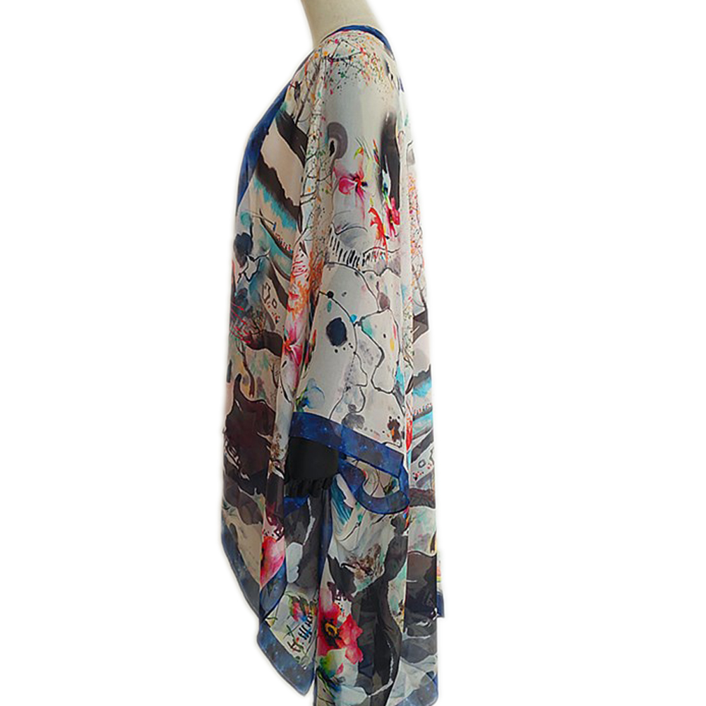 Custom kimono maker custom digital printed kimono robe