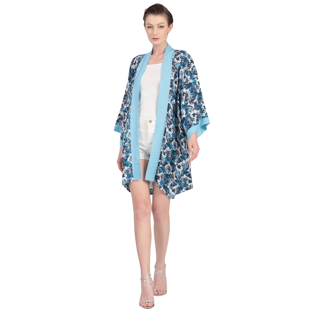 kimono maker custom photo designs printed bathrobe kimono jacket