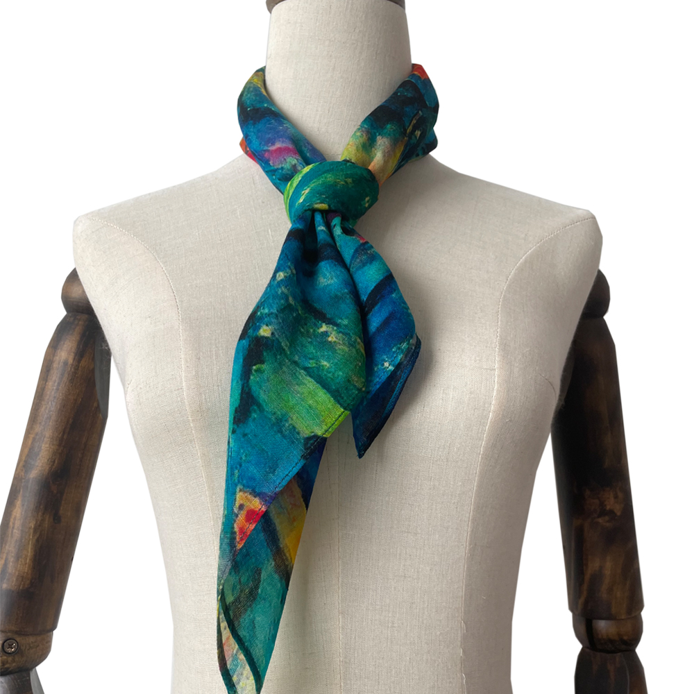 quality custom image cashmere head scarf in bulk gift