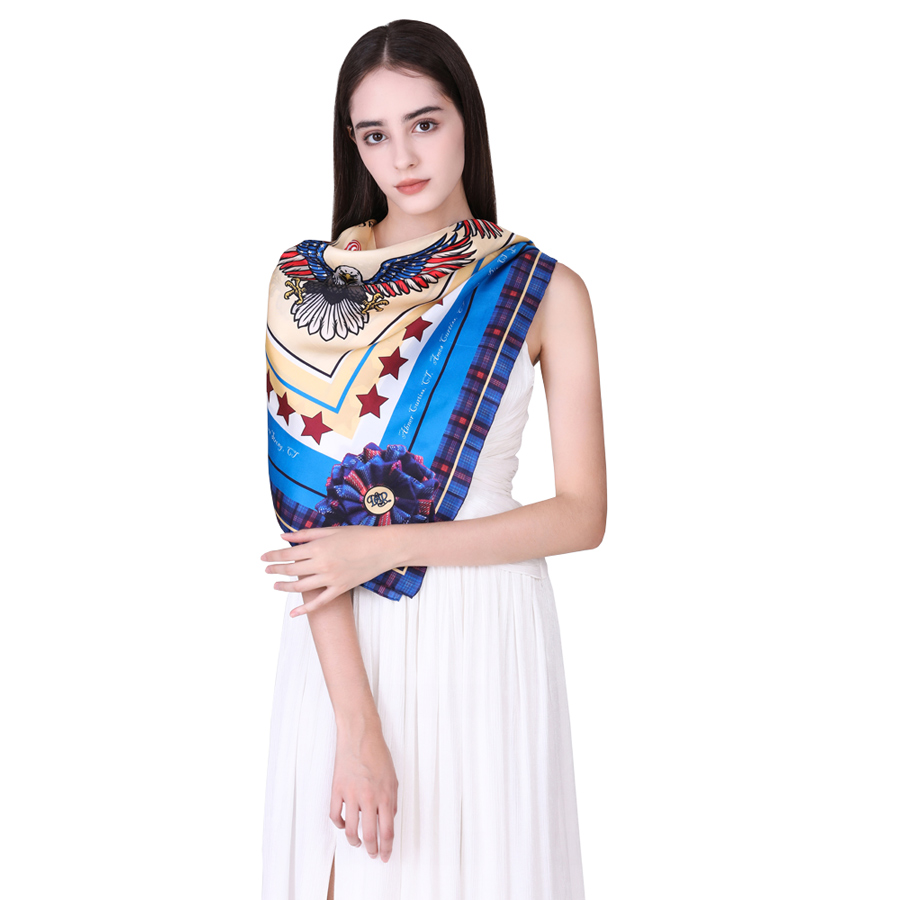 Silk scarf company wholesale custom design silk scarf bulk can print ...